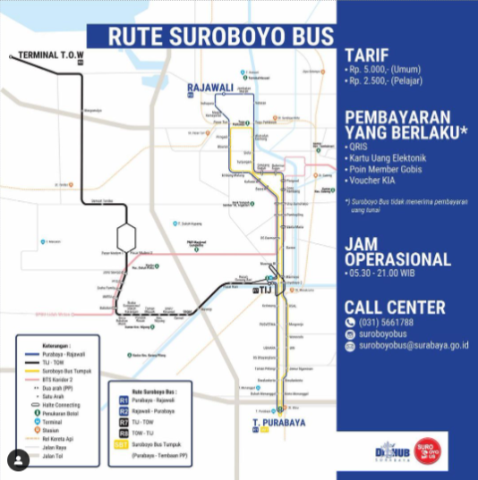 Tarif dan Rute Suroboyo Bus Terbaru Update 2024 – Bundar Trans